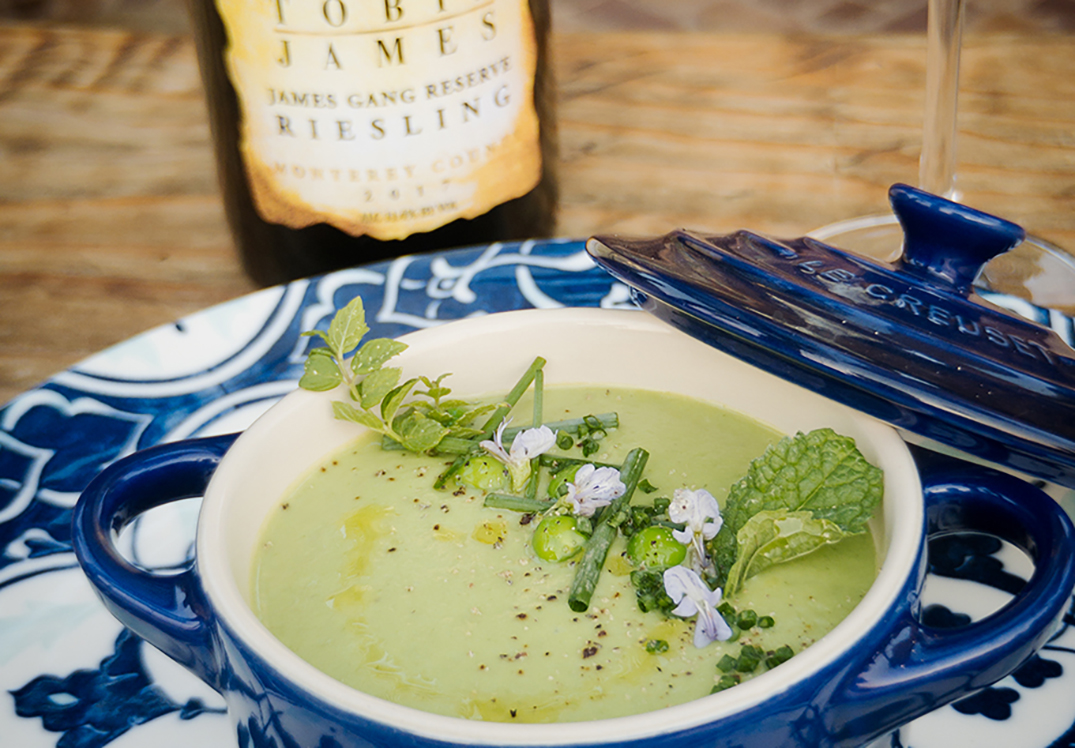 Chilled Pea & Mint Soup - Tobin James Cellars - Paso Robles Wine ...