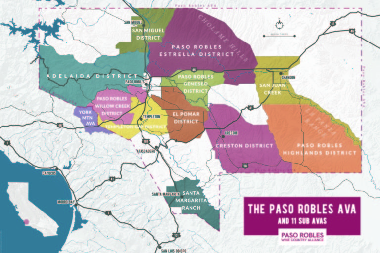 Paso Robles Wine Map - Paso Robles Wine Country Alliance